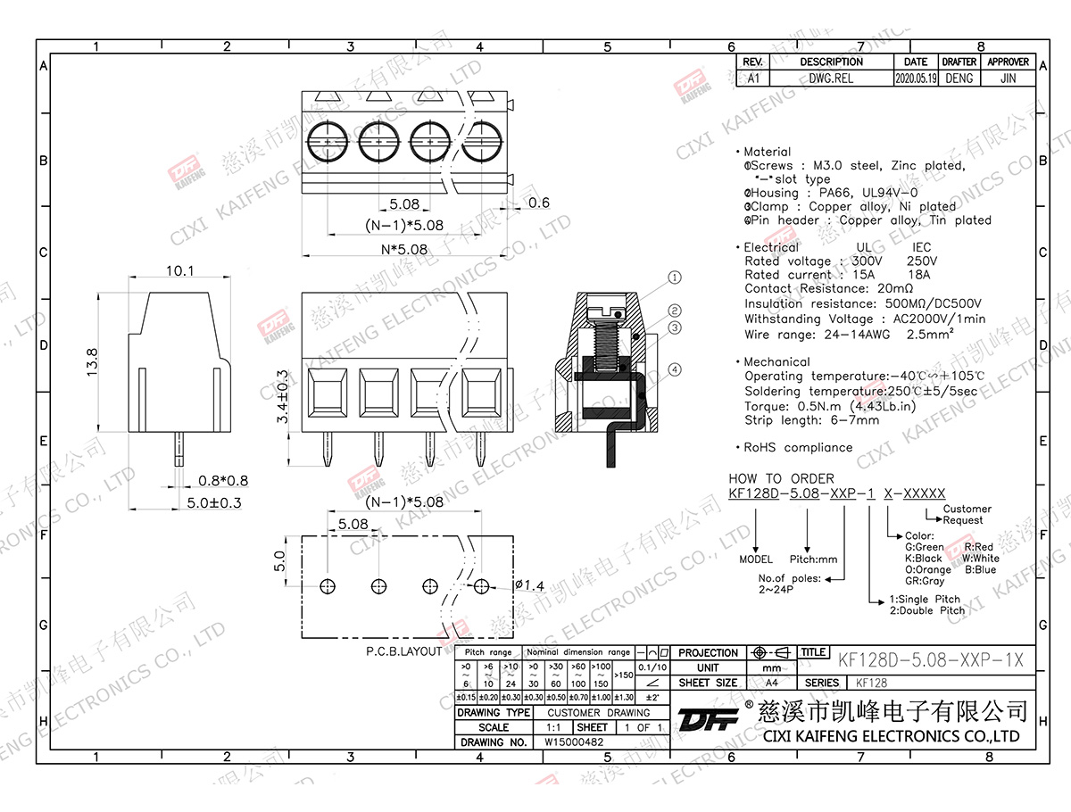 KF128D-5.08mm-Products of Kaifeng Electronics - The Professional ...