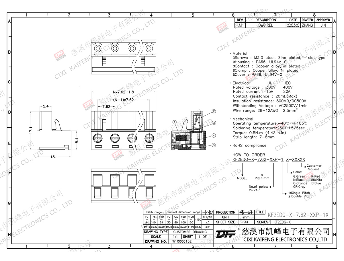KF2EDG-X-7.62mm-Products of Kaifeng Electronics - The Professional ...